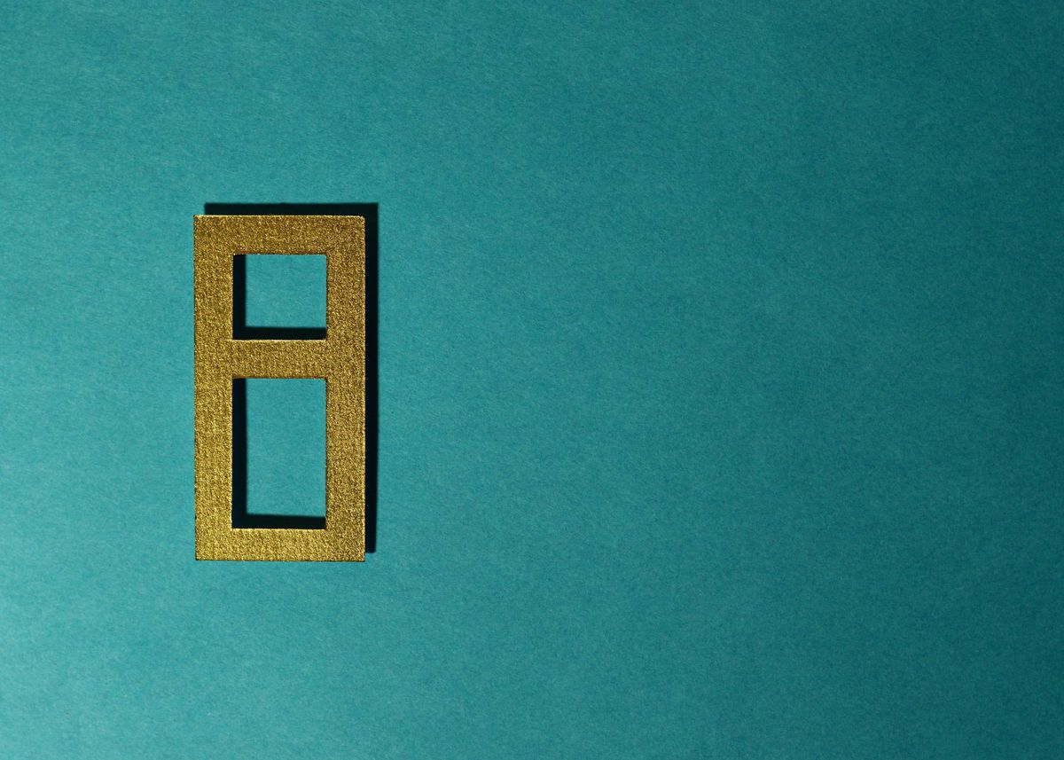 'Number 8' Poster, picture, metal print, paint by Plim | Displate