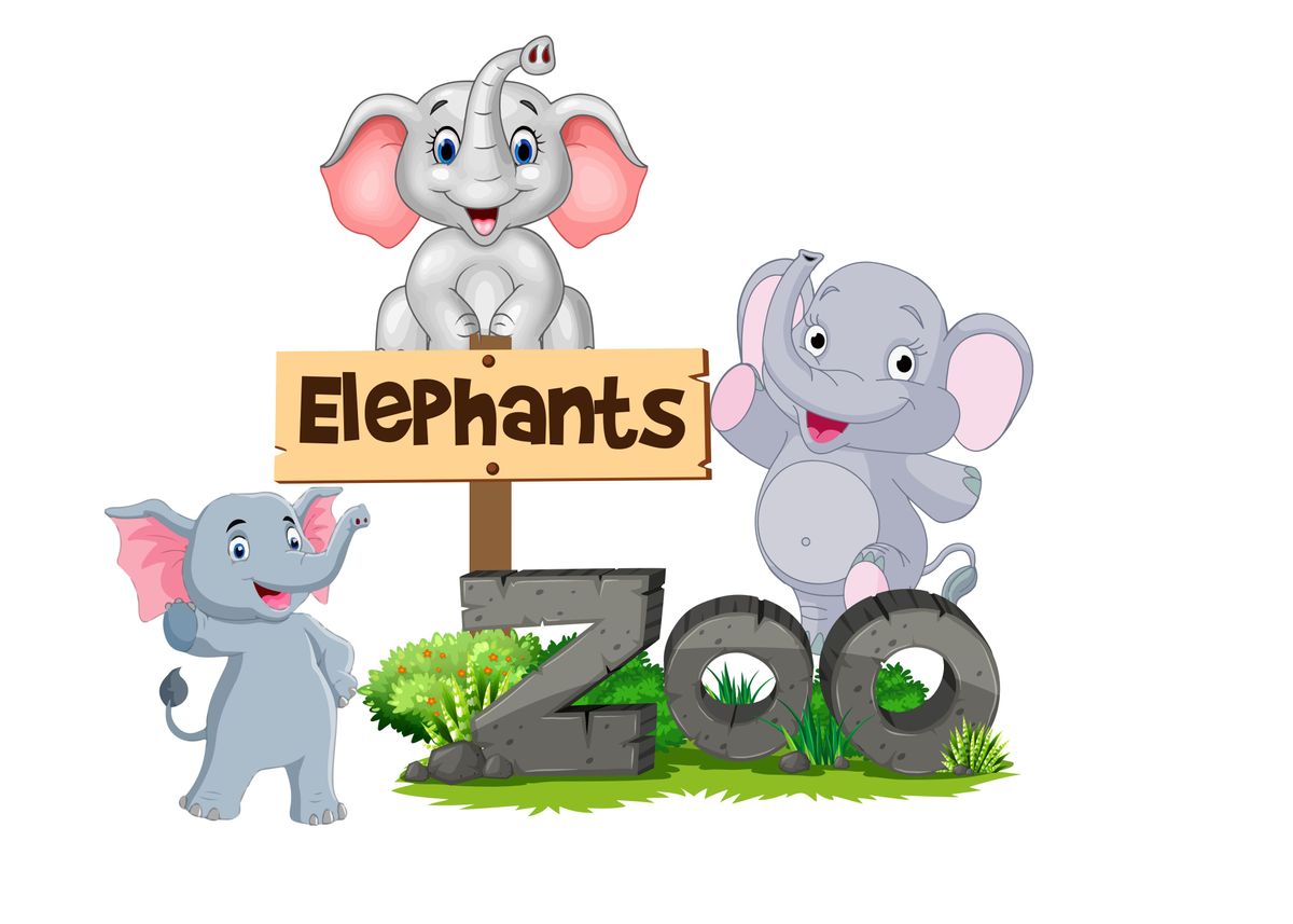 'Elephants ' Poster, picture, metal print, paint by Bella | Displate