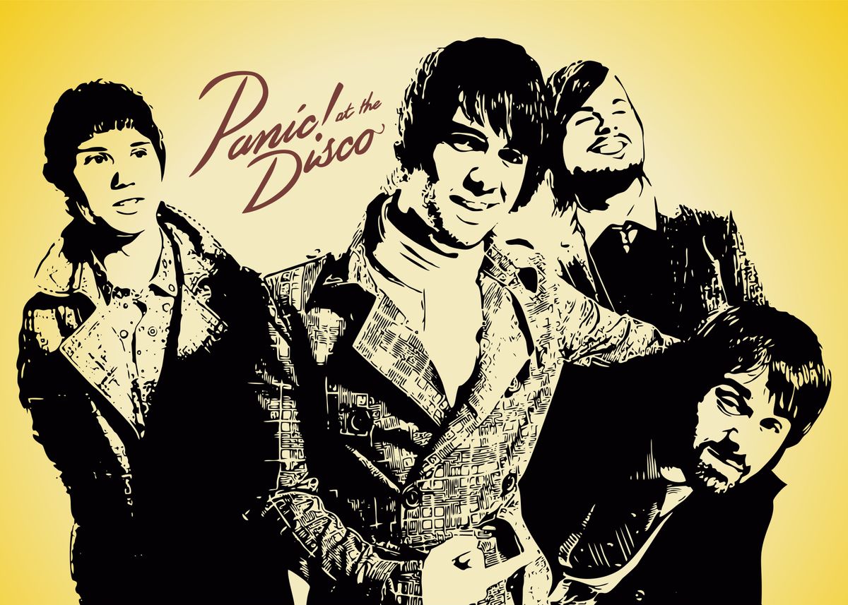 'Panic at the Disco' Poster, picture, metal print, paint by supergaff ...