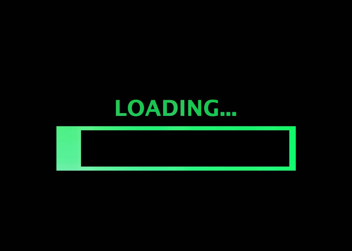 'Loading screen bar simple ' Poster, picture, metal print, paint by ...