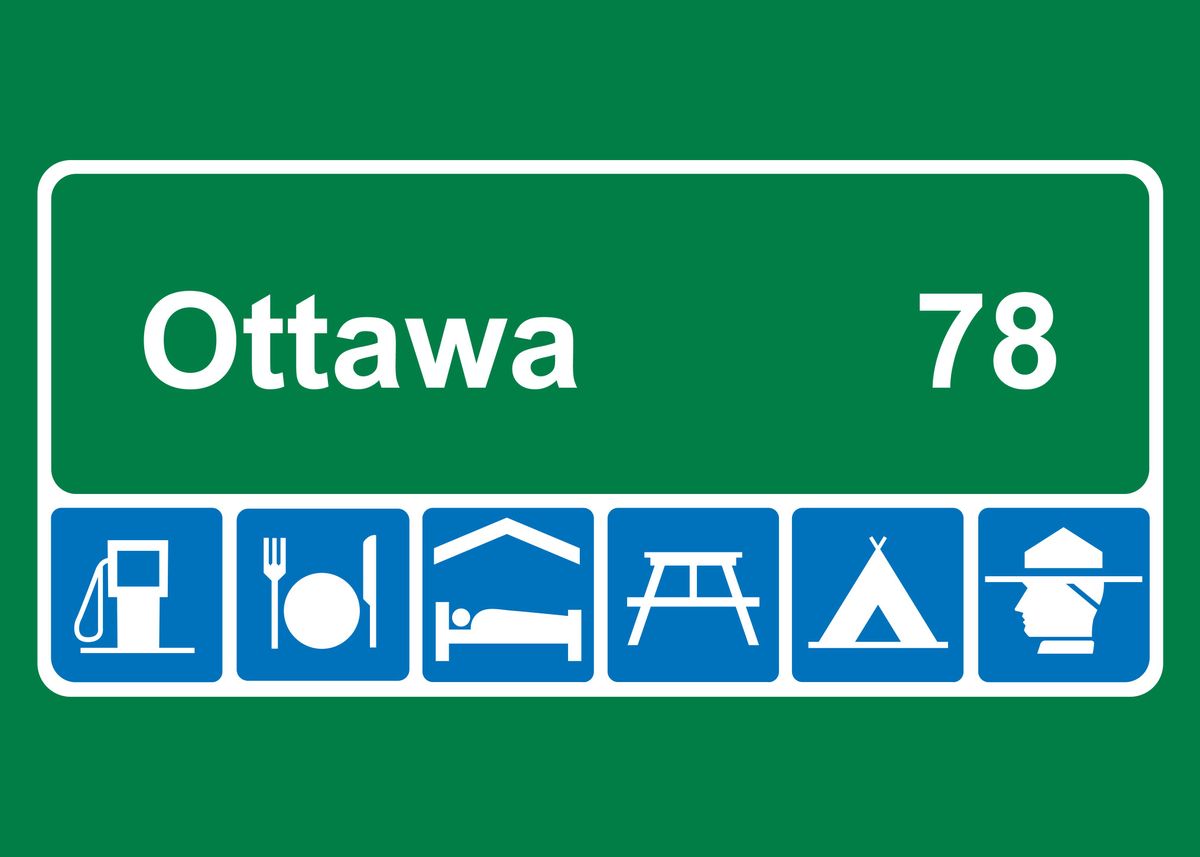 'OTTAWA HIGHWAY' Poster, picture, metal print, paint by Atomic Chinook ...