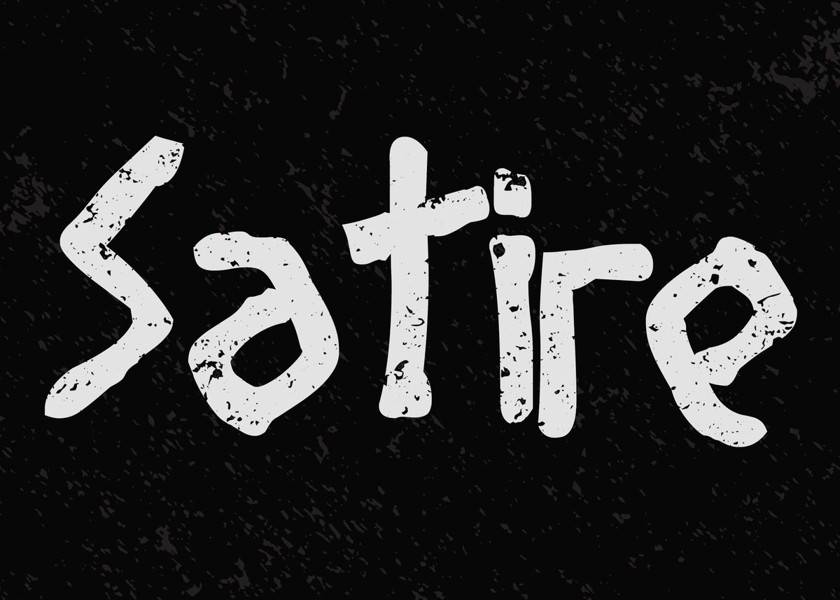 'Satire Sign' Poster, picture, metal print, paint by Oliver Herlemann ...