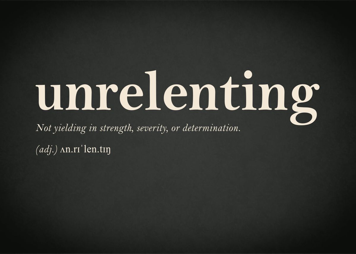 'Unrelenting' Poster, picture, metal print, paint by RogueDesign | Displate