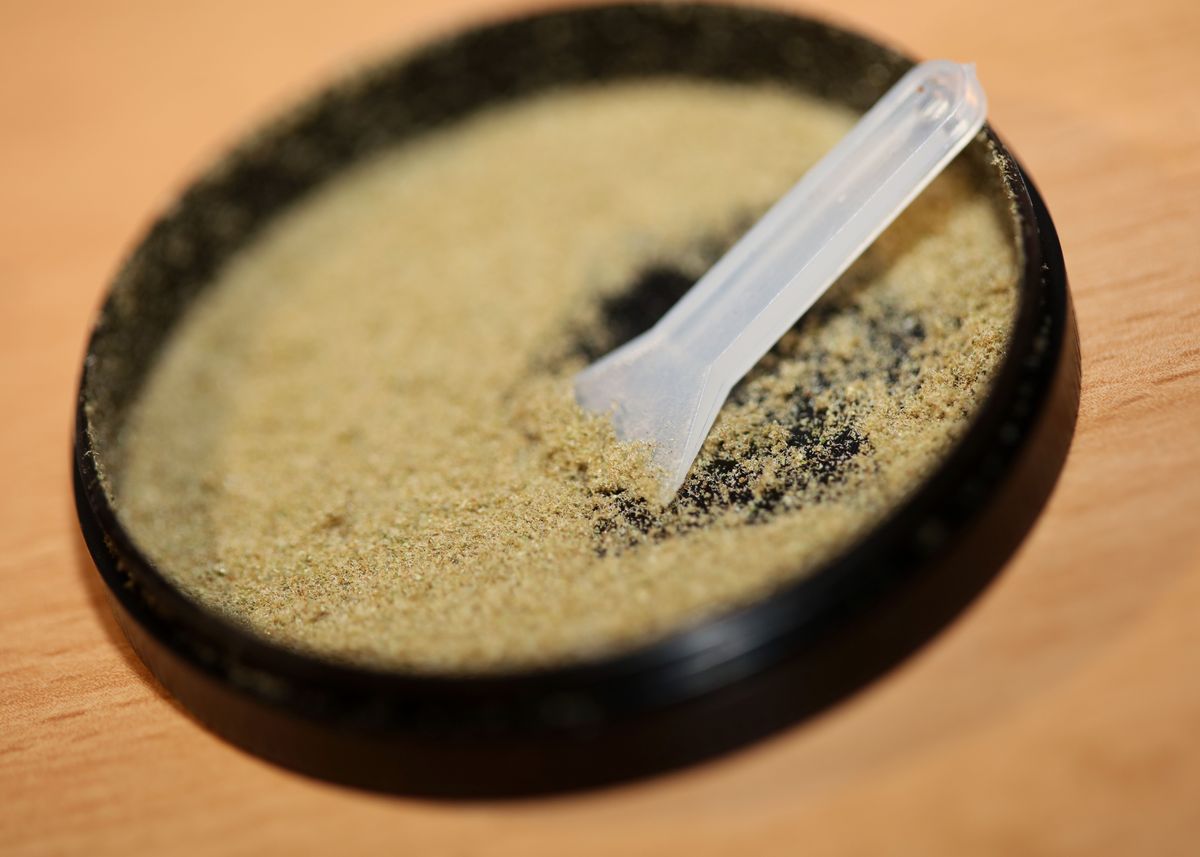 'Cannabis THC background' Poster, picture, metal print, paint by ...