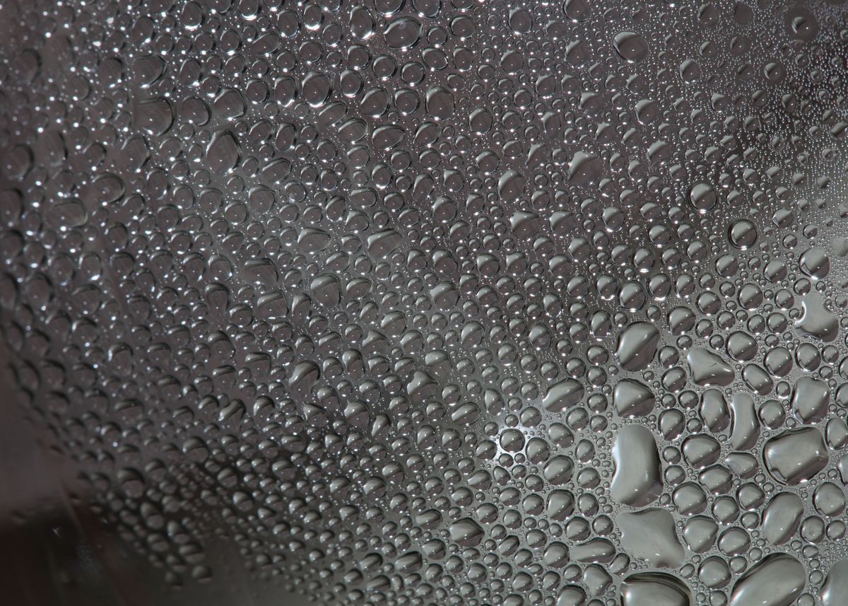 'Water droplets close up' Poster by BakalaeroZz Photography | Displate