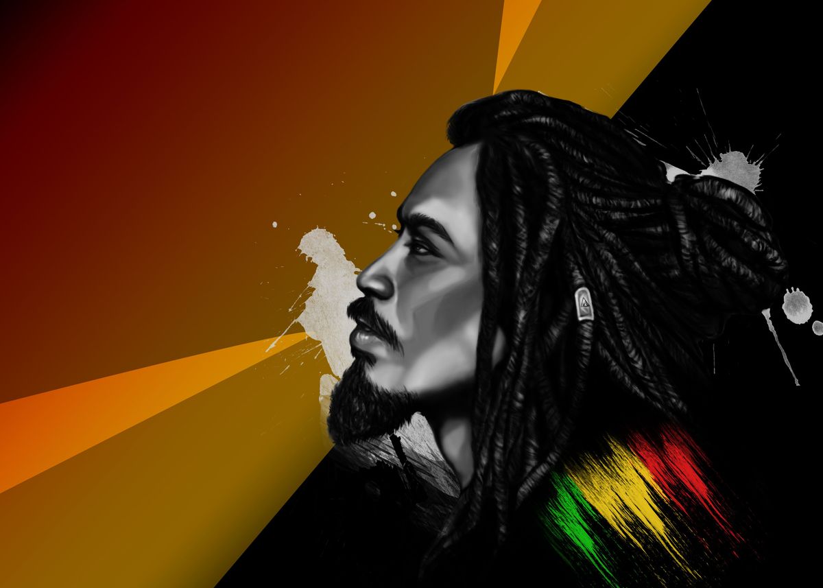 'Rastafari' Poster, picture, metal print, paint by Aeyden | Displate