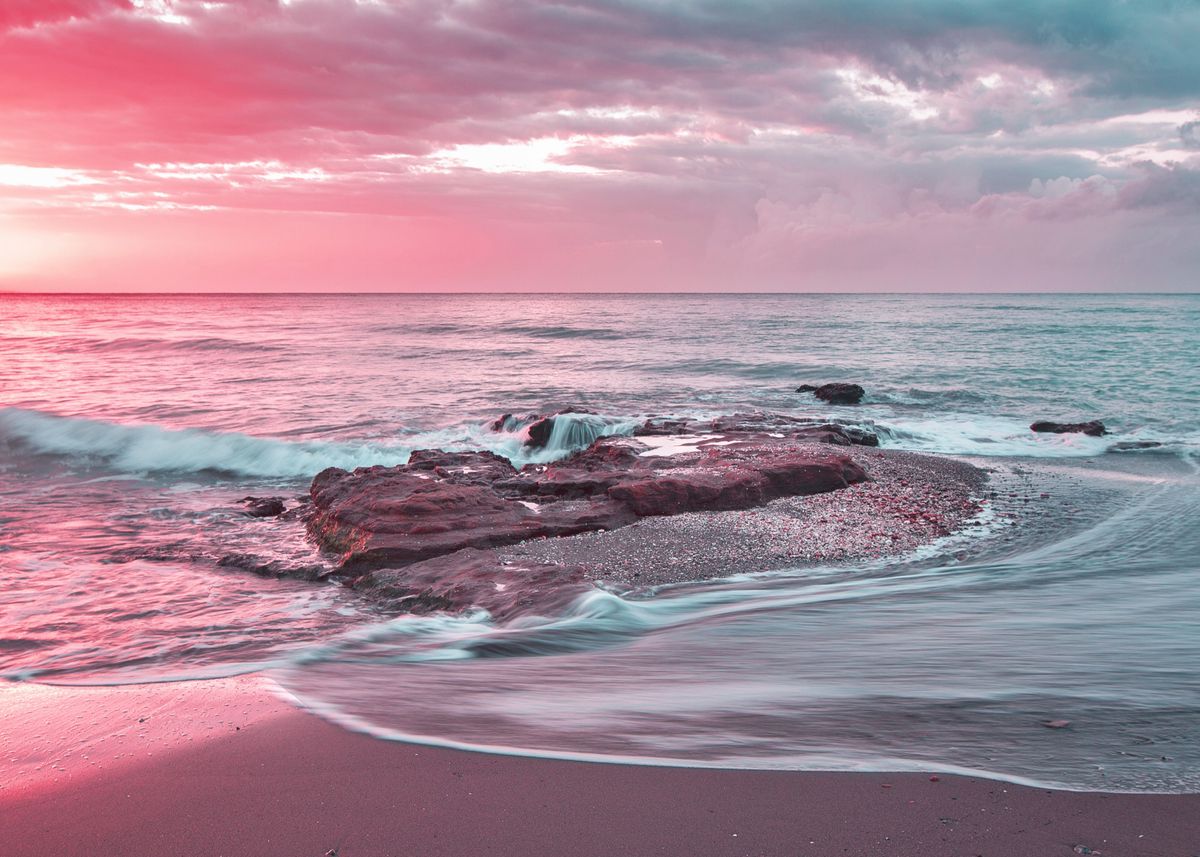 'sunset' Poster by RonnieArts | Displate