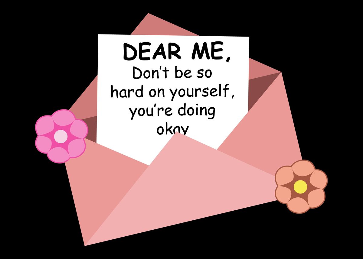 'Youre Doing Okay Positive' Poster, picture, metal print, paint by ...