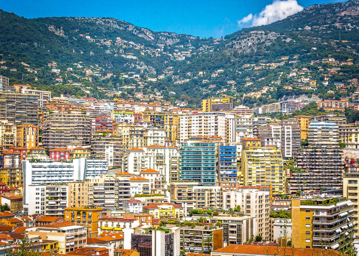 'Colors of Monaco' Poster, picture, metal print, paint by Sergio ...