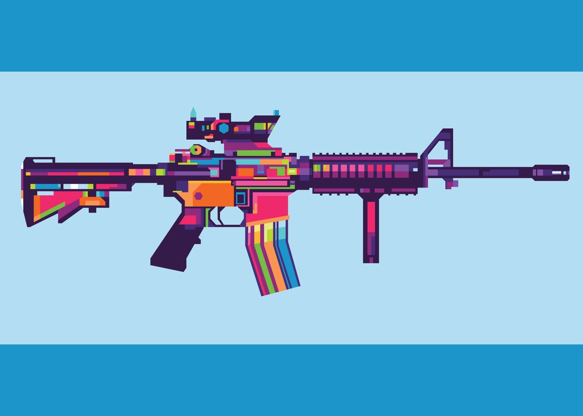 ' M4 Carbine' Poster, picture, metal print, paint by artisticdesign ...