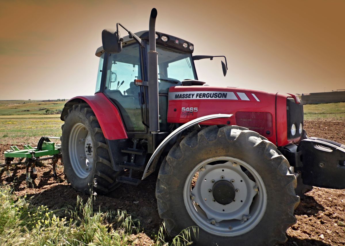 'Massey Ferguson Tractor ' Poster, picture, metal print, paint by ...