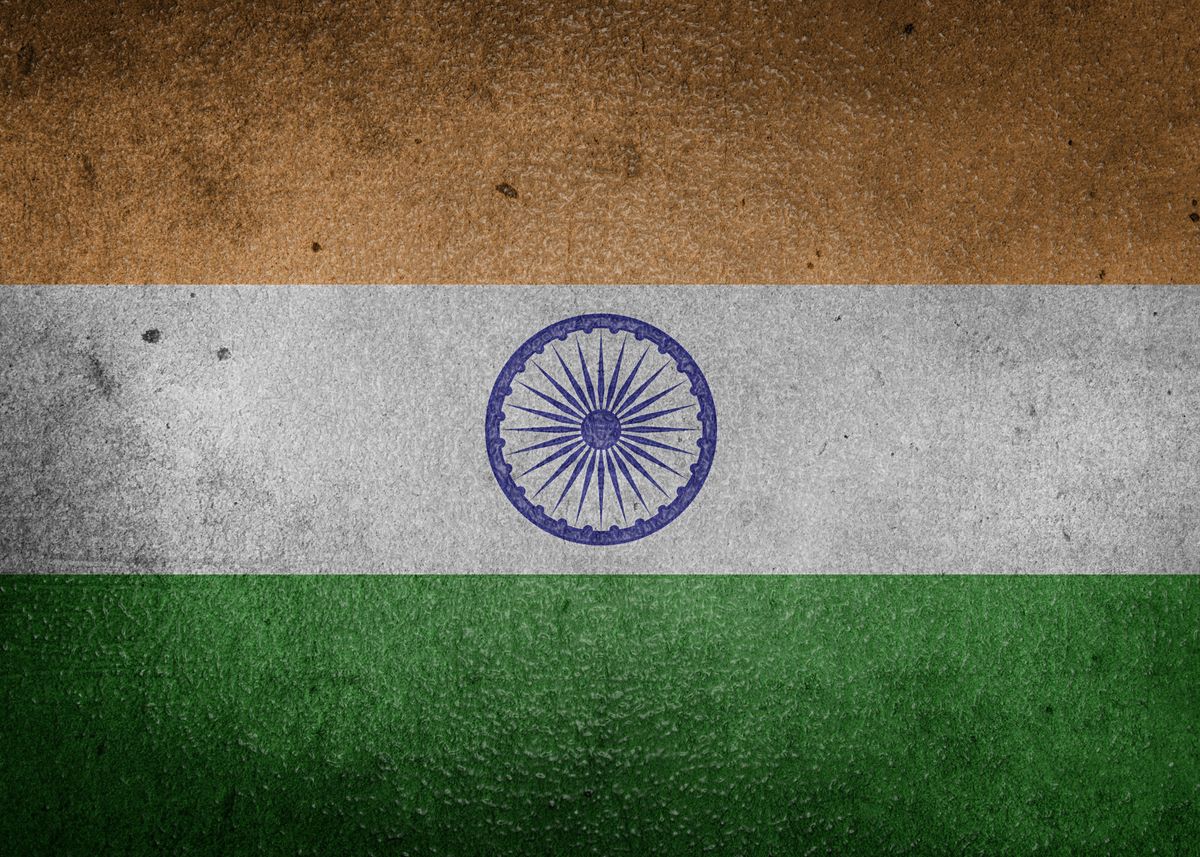 'India flag' Poster, picture, metal print, paint by Sam Kal | Displate