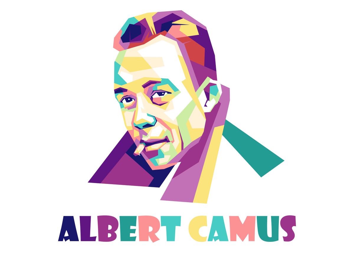 'ALBERT CAMUS' Poster, picture, metal print, paint by Saidi Say | Displate