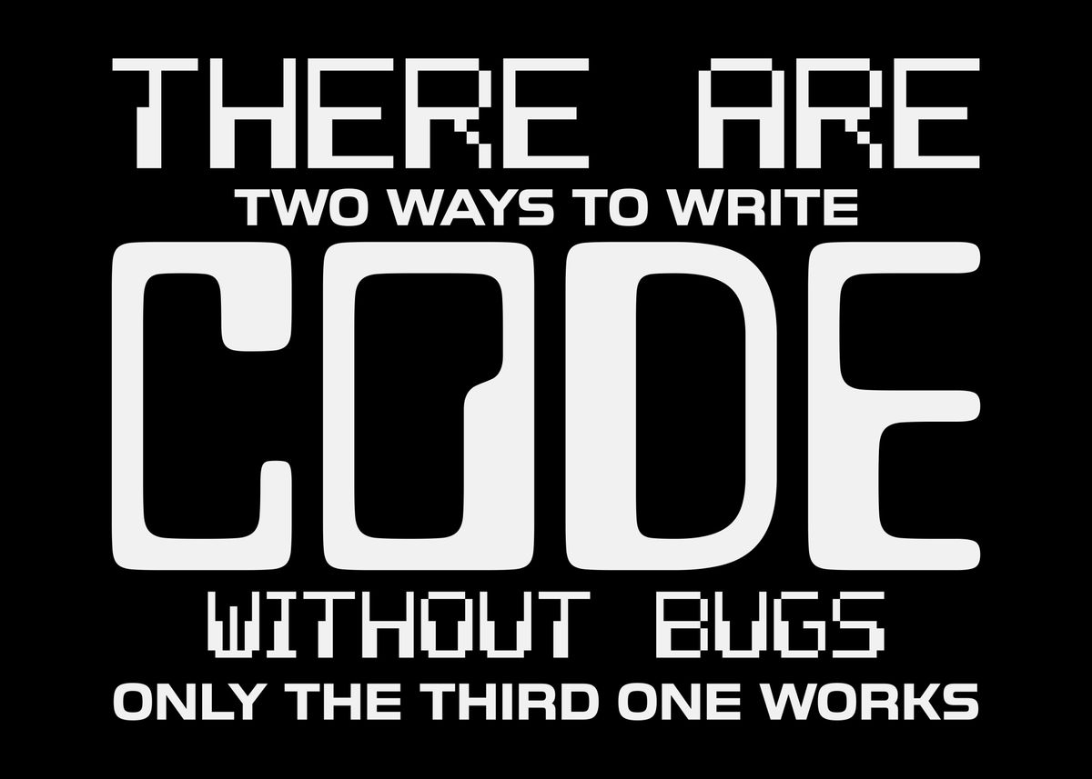 'Computer Science Joke' Poster, picture, metal print, paint by ...