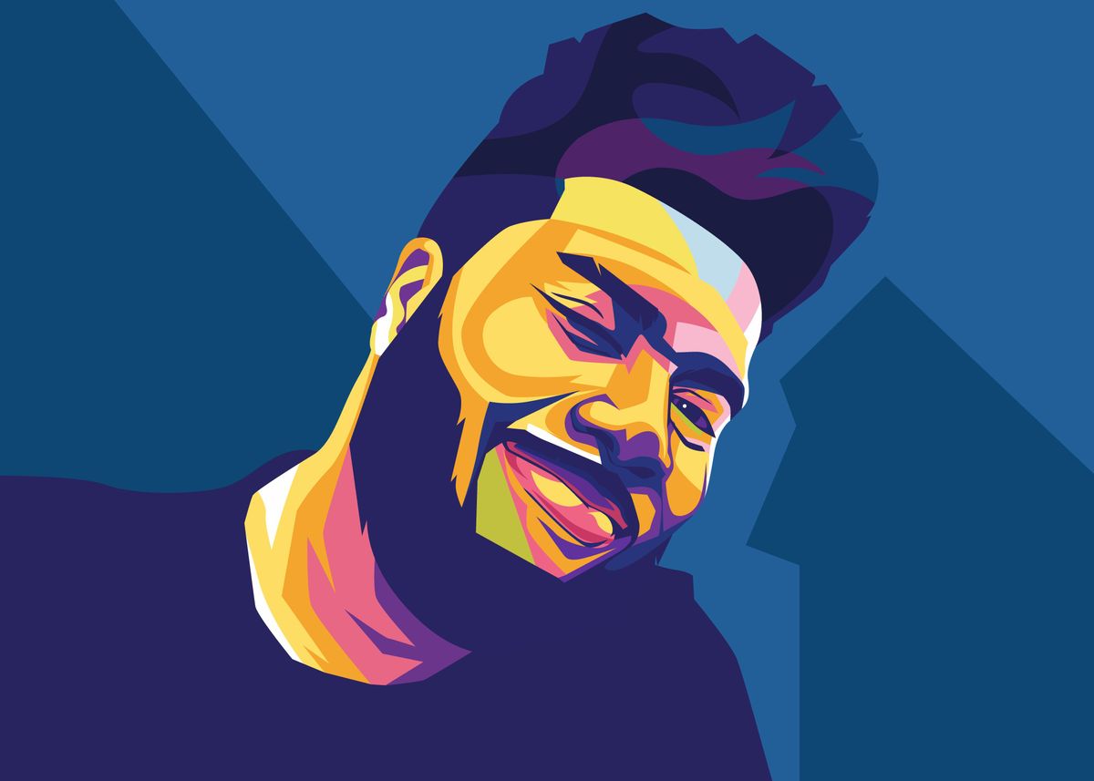 'khalid smile pop art' Poster, picture, metal print, paint by Ar dani ...