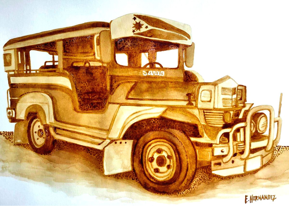 'Jeepney' Poster, picture, metal print, paint by Mr Coffee Painter PH ...