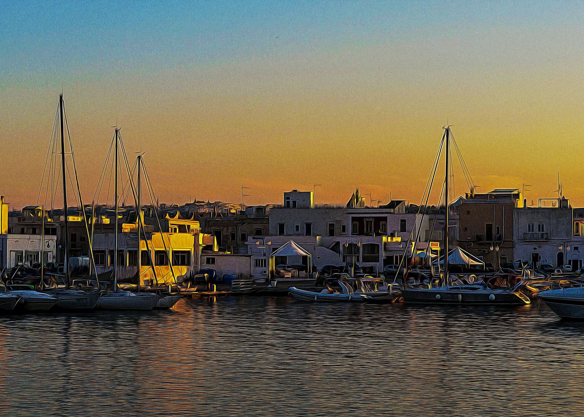 'Villanova Marina Ostuni' Poster, picture, metal print, paint by Sergio ...