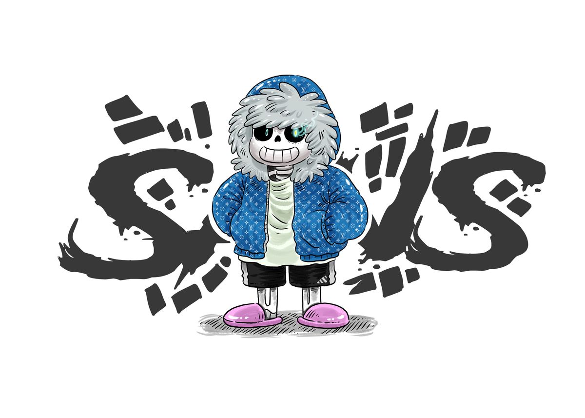 'SANS' Poster, picture, metal print, paint by DrawForFun Art | Displate