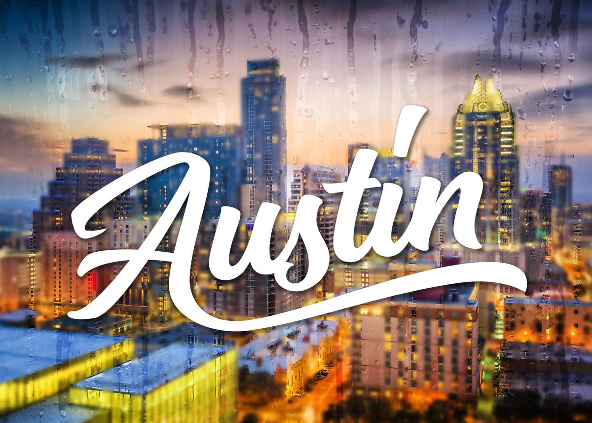 'Austin' Poster, picture, metal print, paint by Maksymilian Kulig ...