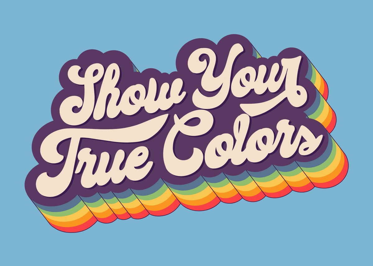 'True Colors' Poster by Sara Gaiaudi | Displate