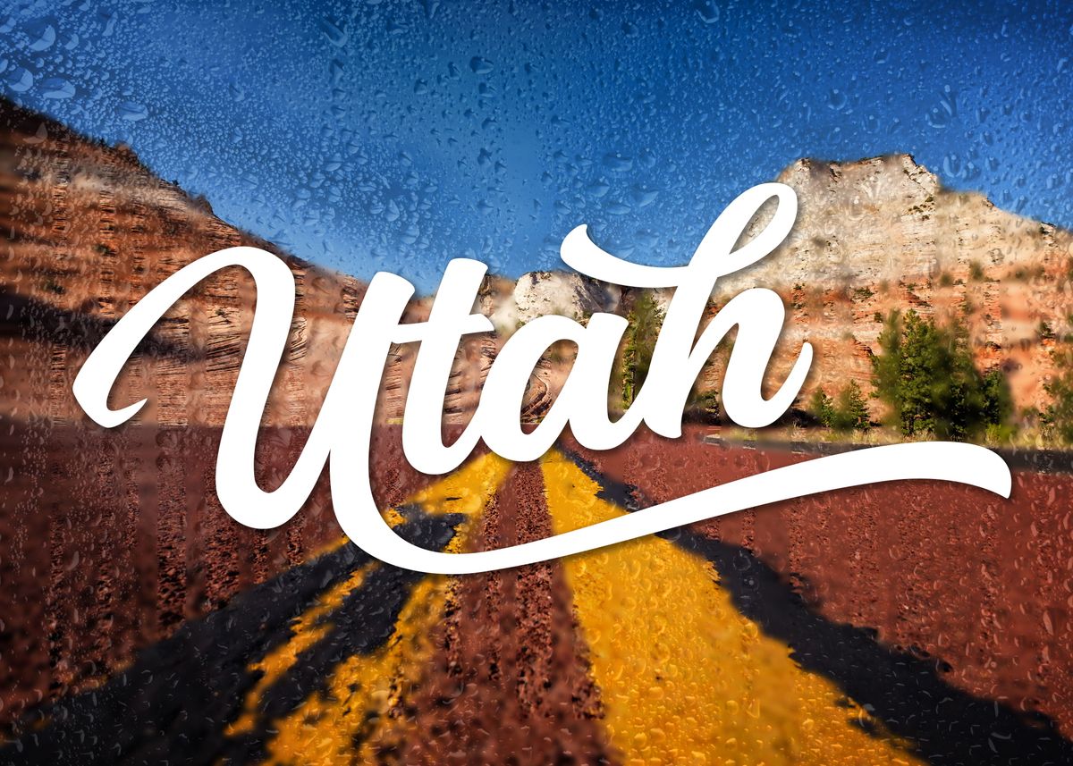 'Utah' Poster, picture, metal print, paint by Maksymilian Kulig | Displate