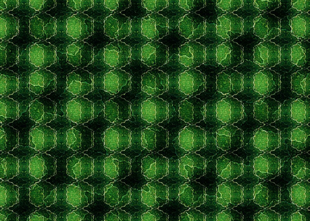 'Green Tones pattern' Poster by wagnerps | Displate