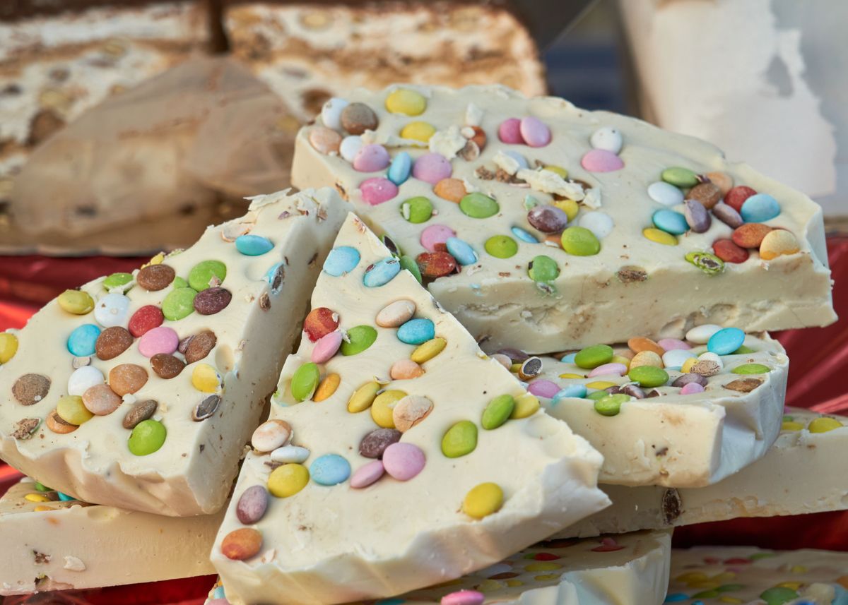 'sweet nougat at party' Poster, picture, metal print, paint by Ornella ...