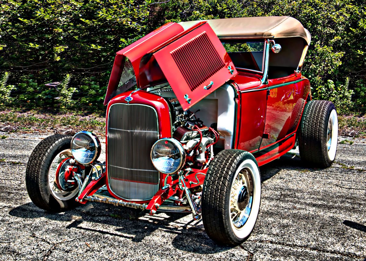 'Hot Rod Dragon' Poster by Michael Moriarty | Displate