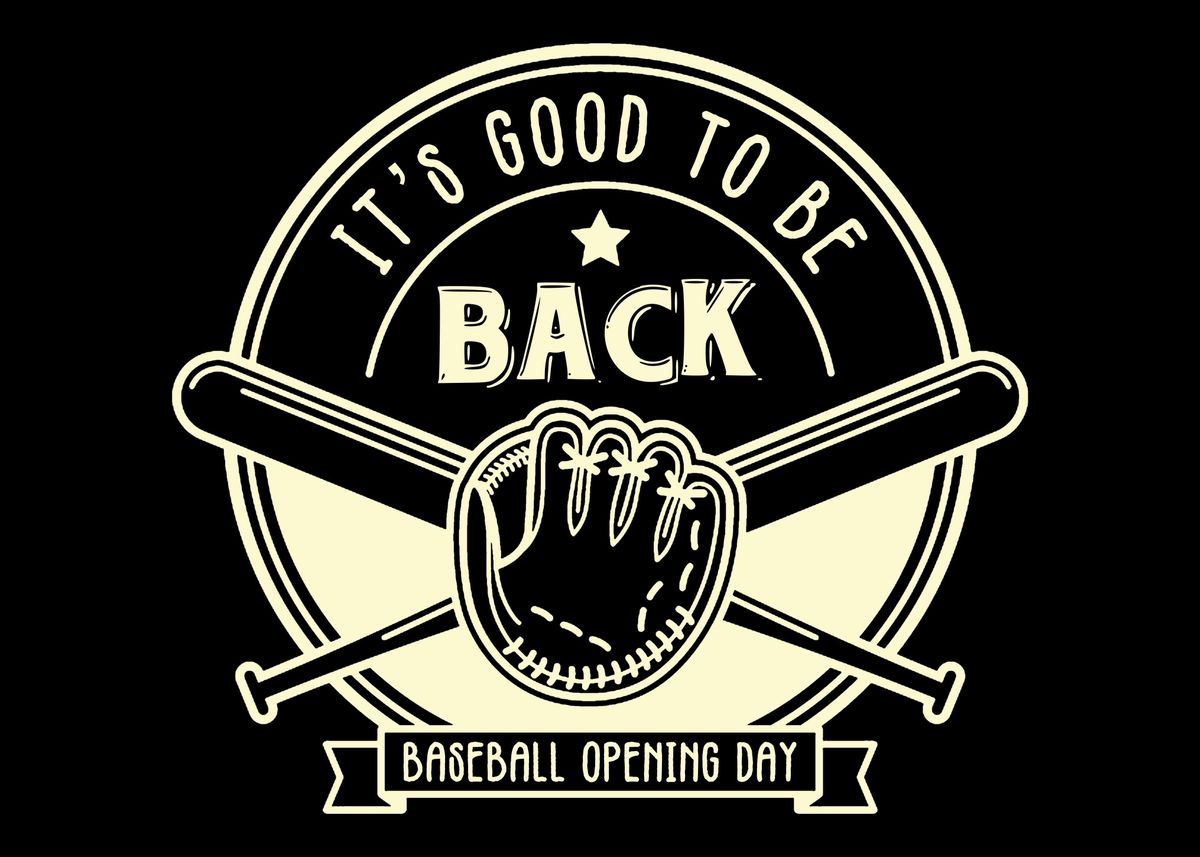 'Baseball Opening Day' Poster by ankarsdesign | Displate