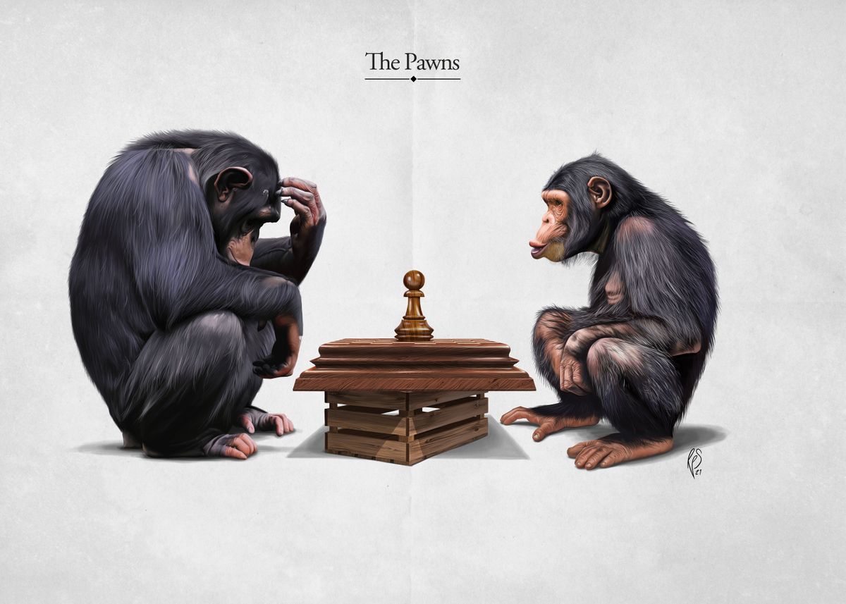 'The Pawns ' Poster, picture, metal print, paint by rob art ...