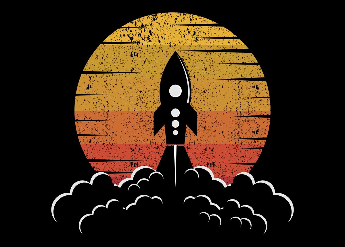 'Retro Aerospace Engineer A' Poster, picture, metal print, paint by ...