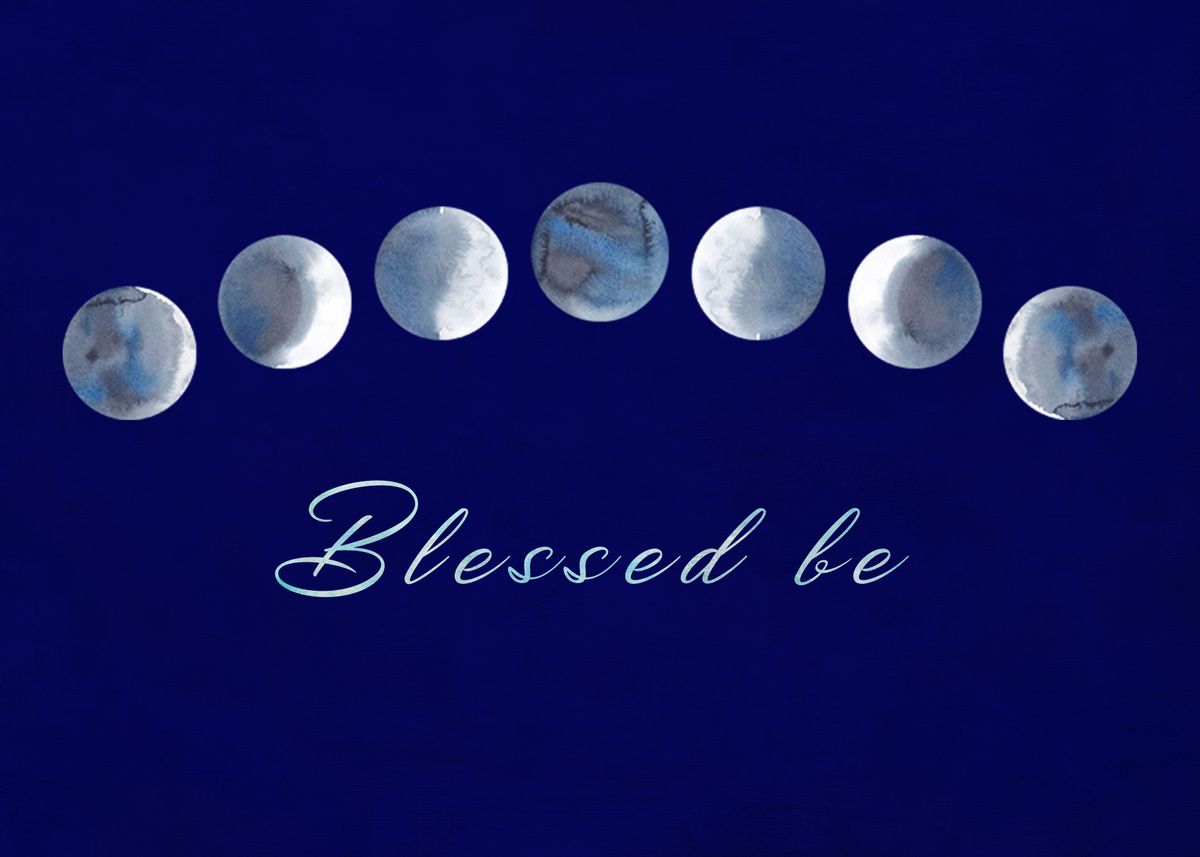 'Blessed be' Poster, picture, metal print, paint by Lucia Schwarzgruber ...
