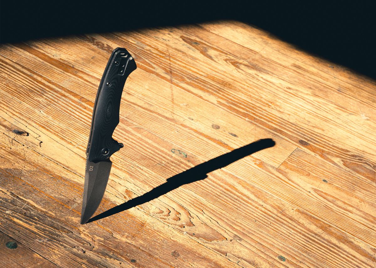 'knife' Poster, picture, metal print, paint by Jason Mahaffey | Displate