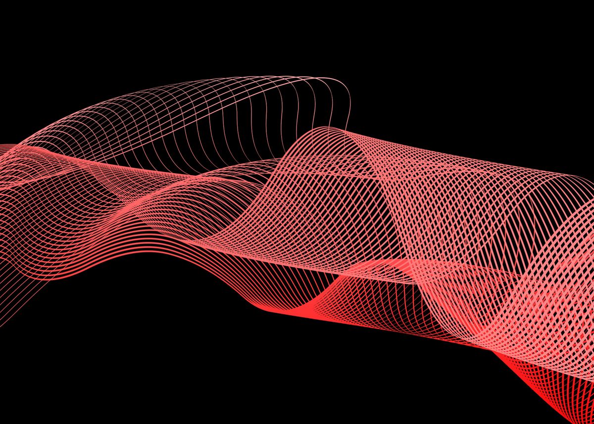 'The connected lines' Poster, picture, metal print, paint by sengahart ...