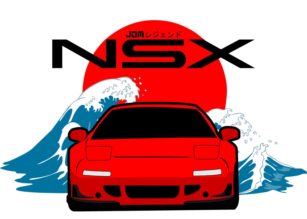'Honda NSX Vector' Poster, picture, metal print, paint by rifqi ...