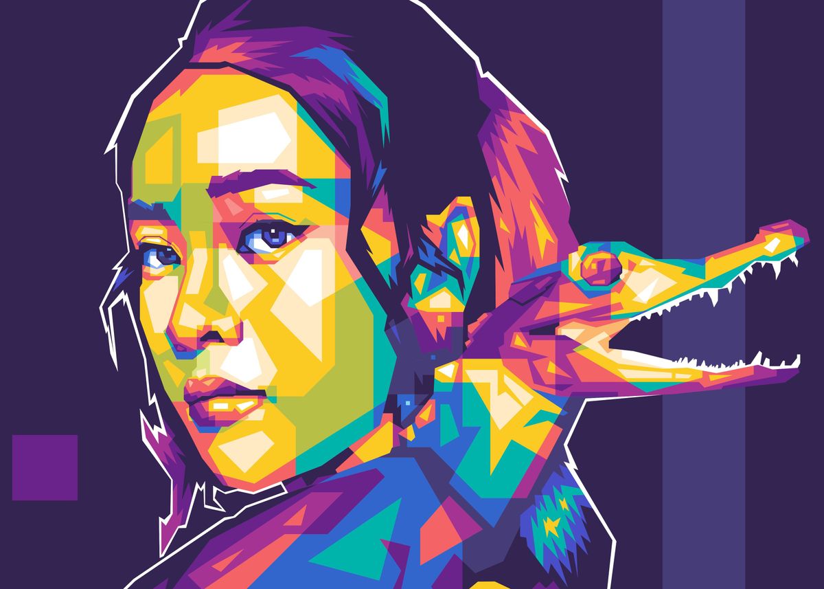 'Anya Geraldine POPART' Poster, picture, metal print, paint by Rizky ...