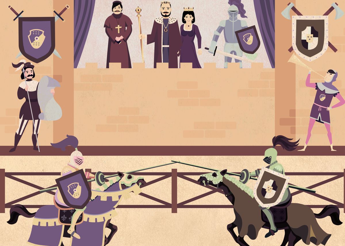 'Medieval competition 1' Poster by Michal Eyal | Displate