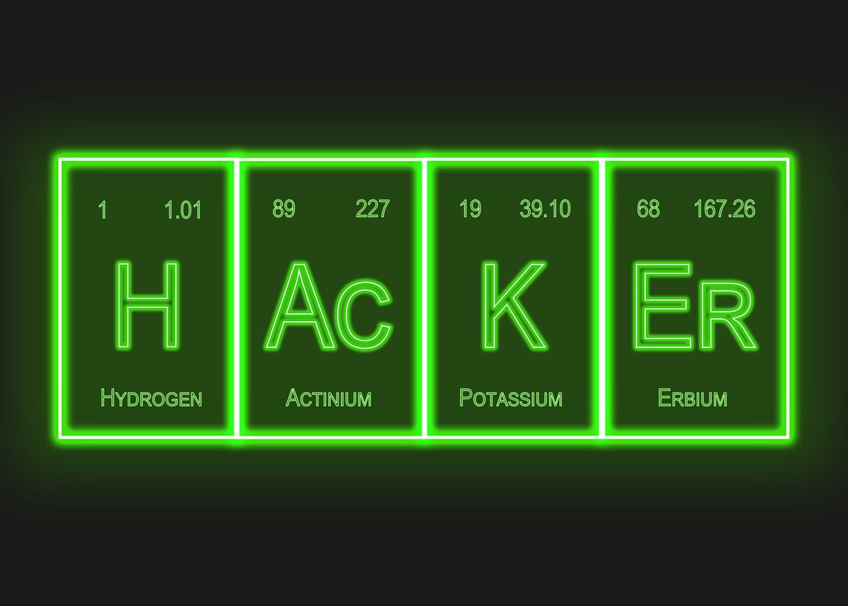 'Hacker' Poster, picture, metal print, paint by Julia Moreno | Displate