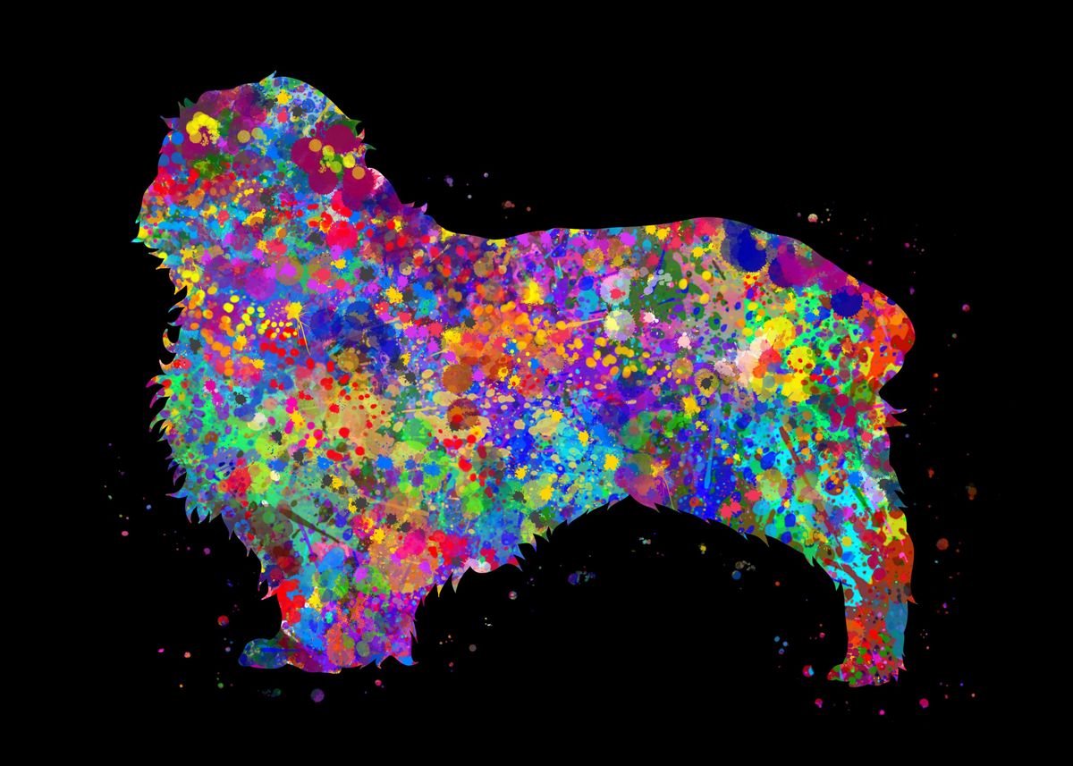 'Clumber Spaniel watercolor' Poster, picture, metal print, paint by ...