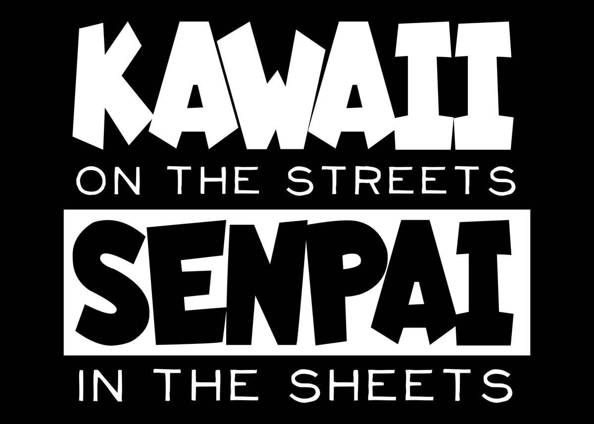 'Senpai gift' Poster, picture, metal print, paint by Stefanie Herrmann ...