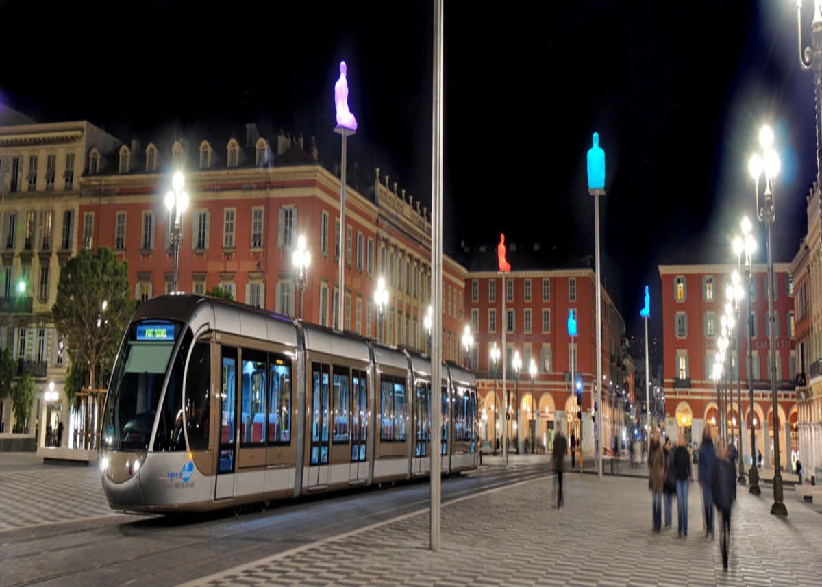 'TRAMWAY NICE' Poster, picture, metal print, paint by PAHARON227 | Displate