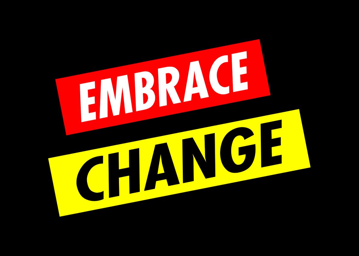 'Futura embrace change' Poster by Gianfranco Grenar | Displate