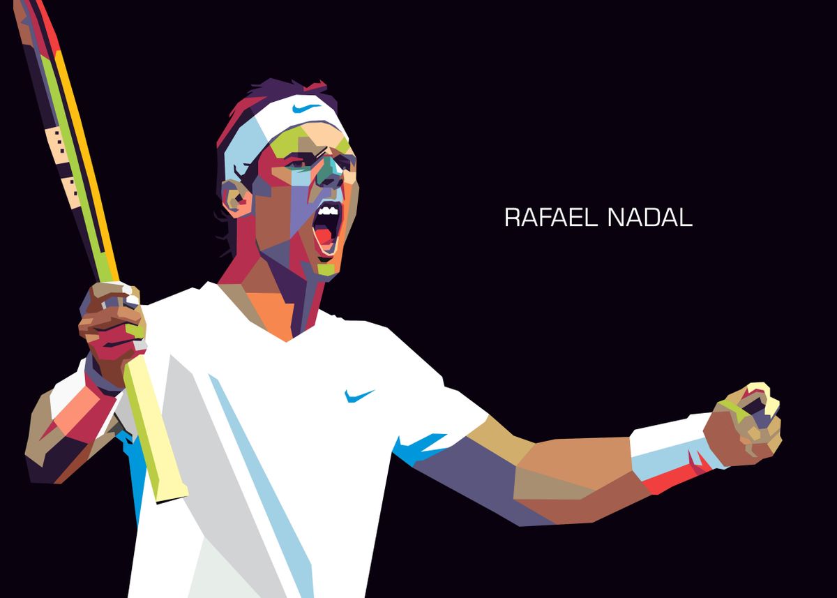 'Rafael Nadal' Poster by Ahmad Mursyid Saud | Displate
