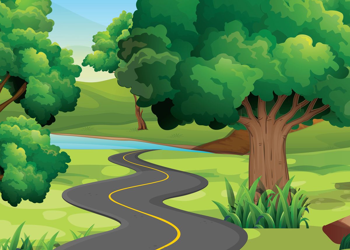 'Forest Landscape' Poster by Eirene | Displate