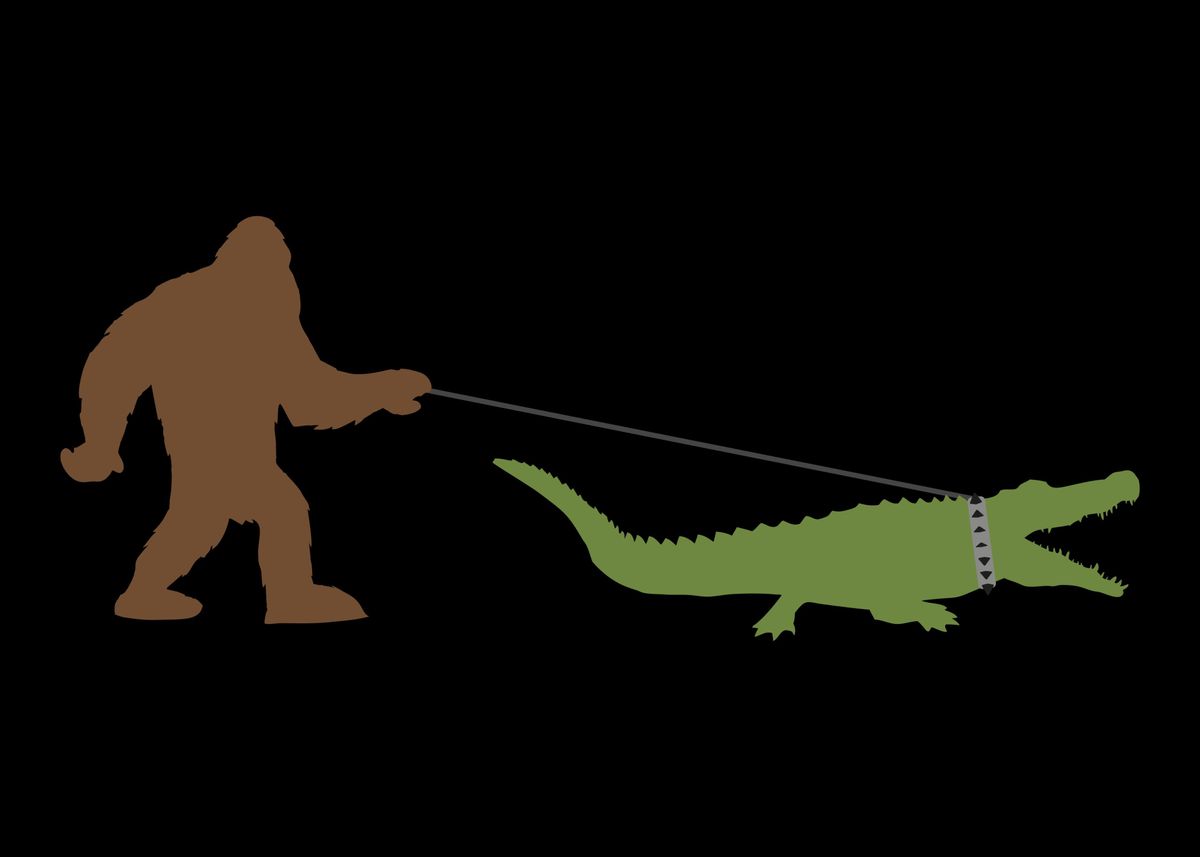 'Alligator Bigfoot Alligato' Poster by Patrik | Displate