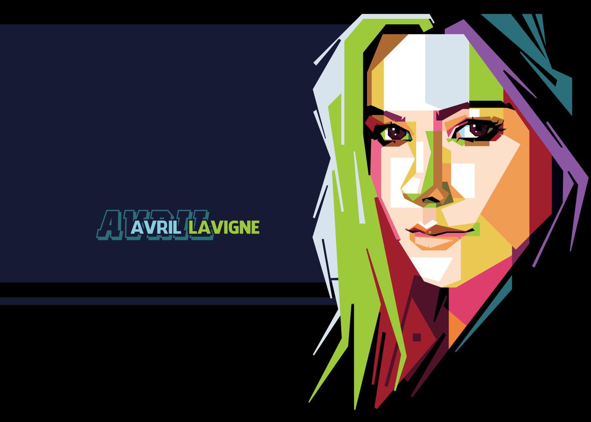 'Avril Lavigne' Poster by Adaline Wilkinson | Displate