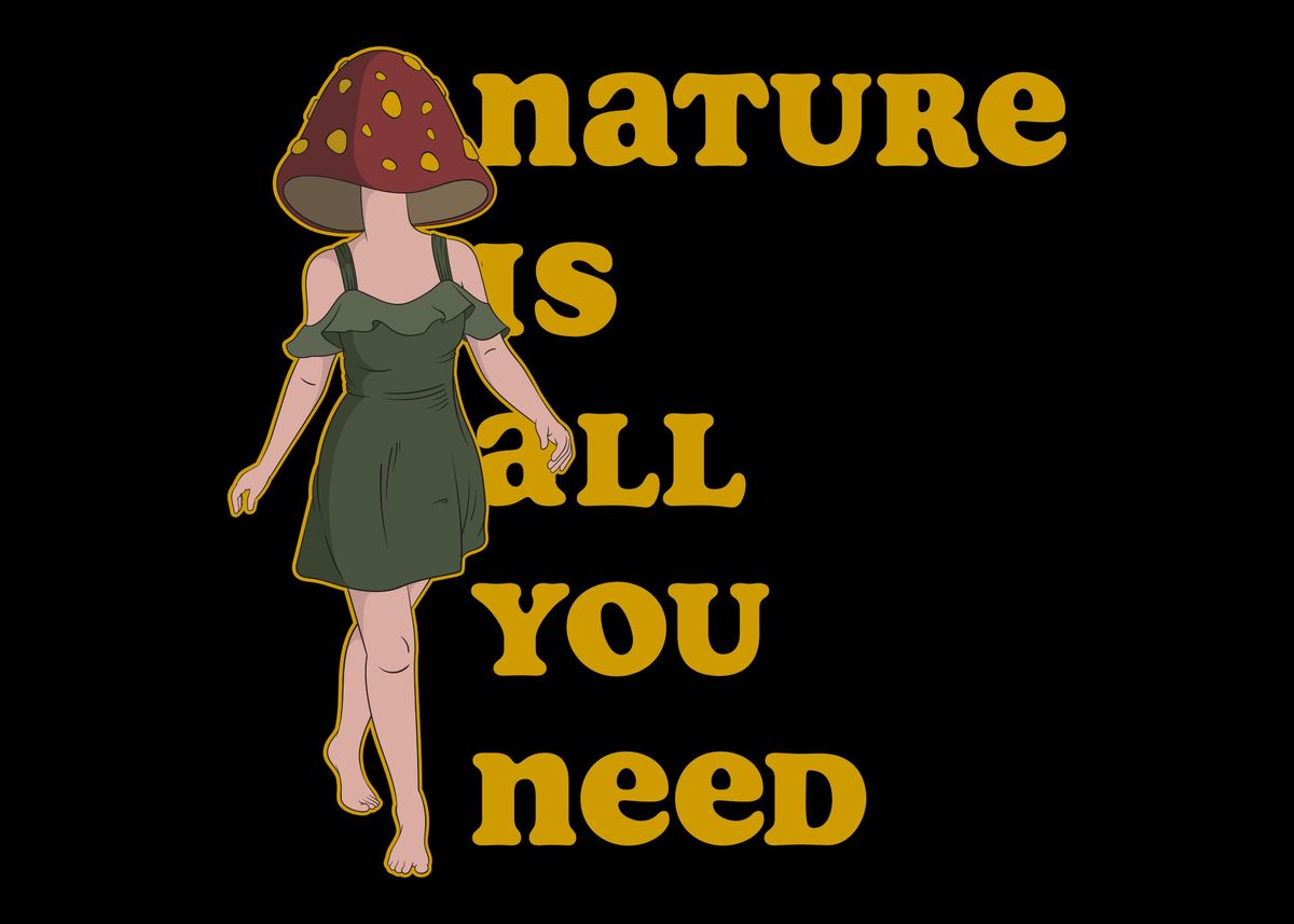 'Mushroom Forager' Poster, picture, metal print, paint by Michael ...