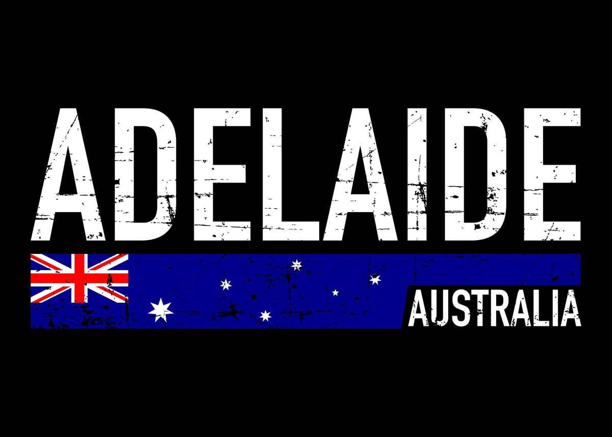 'Adelaide Australia' Poster, picture, metal print, paint by Designzz ...