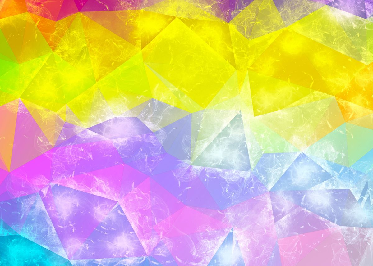 'Abstract Polygon ' Poster, picture, metal print, paint by The Bright ...