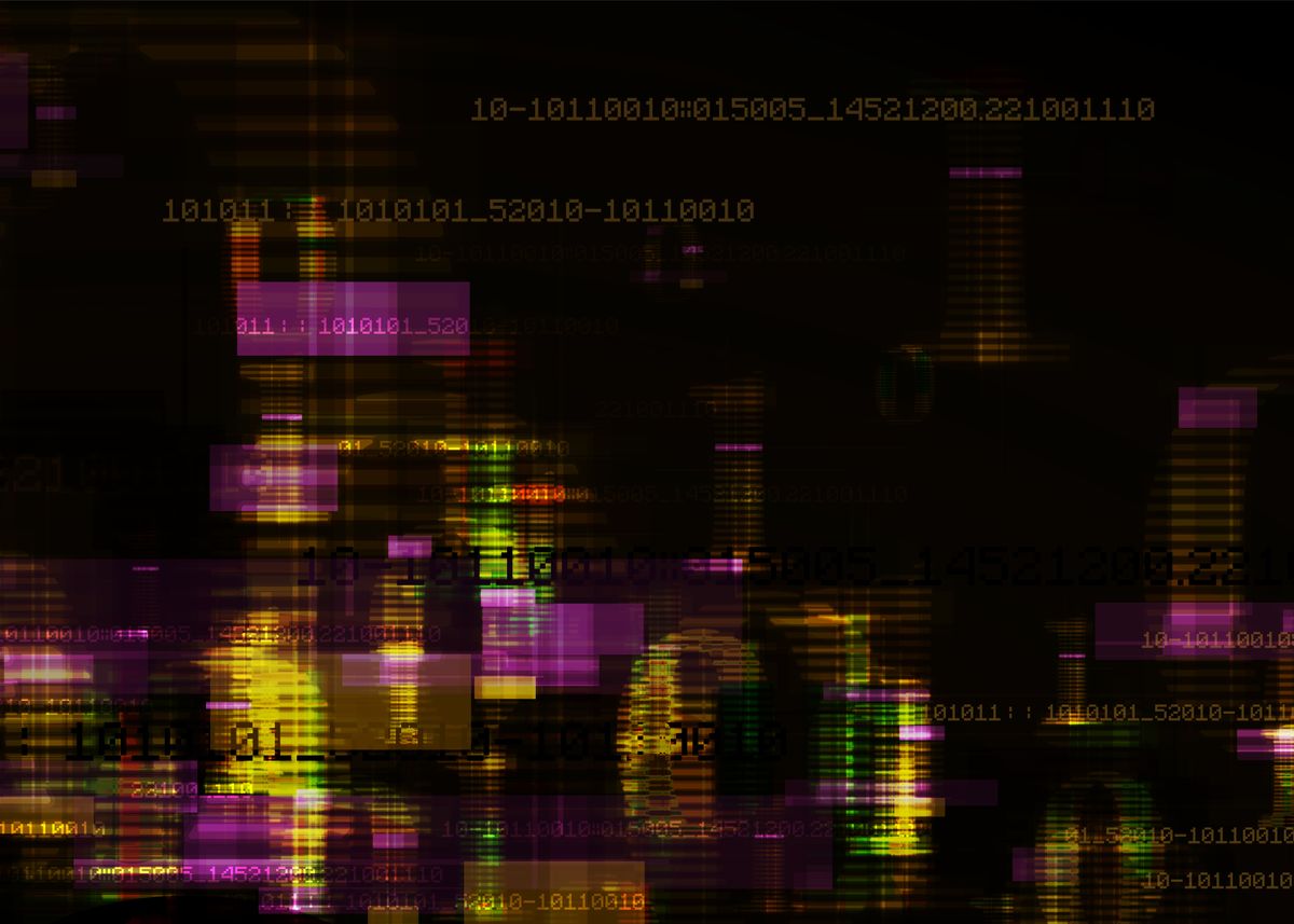 'binary code' Poster by Vs 1489 | Displate